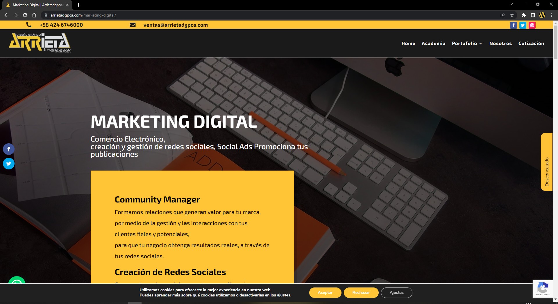 Digital Marketing Community Manager Arrietadgpca
